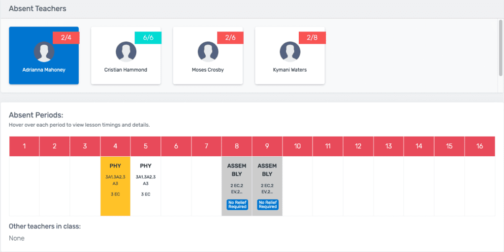 Roster: Relief Teacher Planning & Exam Invigilation Scheduling