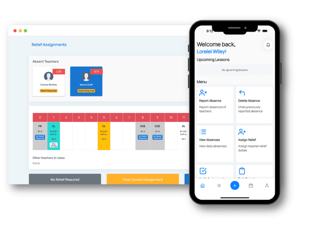 Roster: Relief Teacher Planning & Exam Invigilation Scheduling
